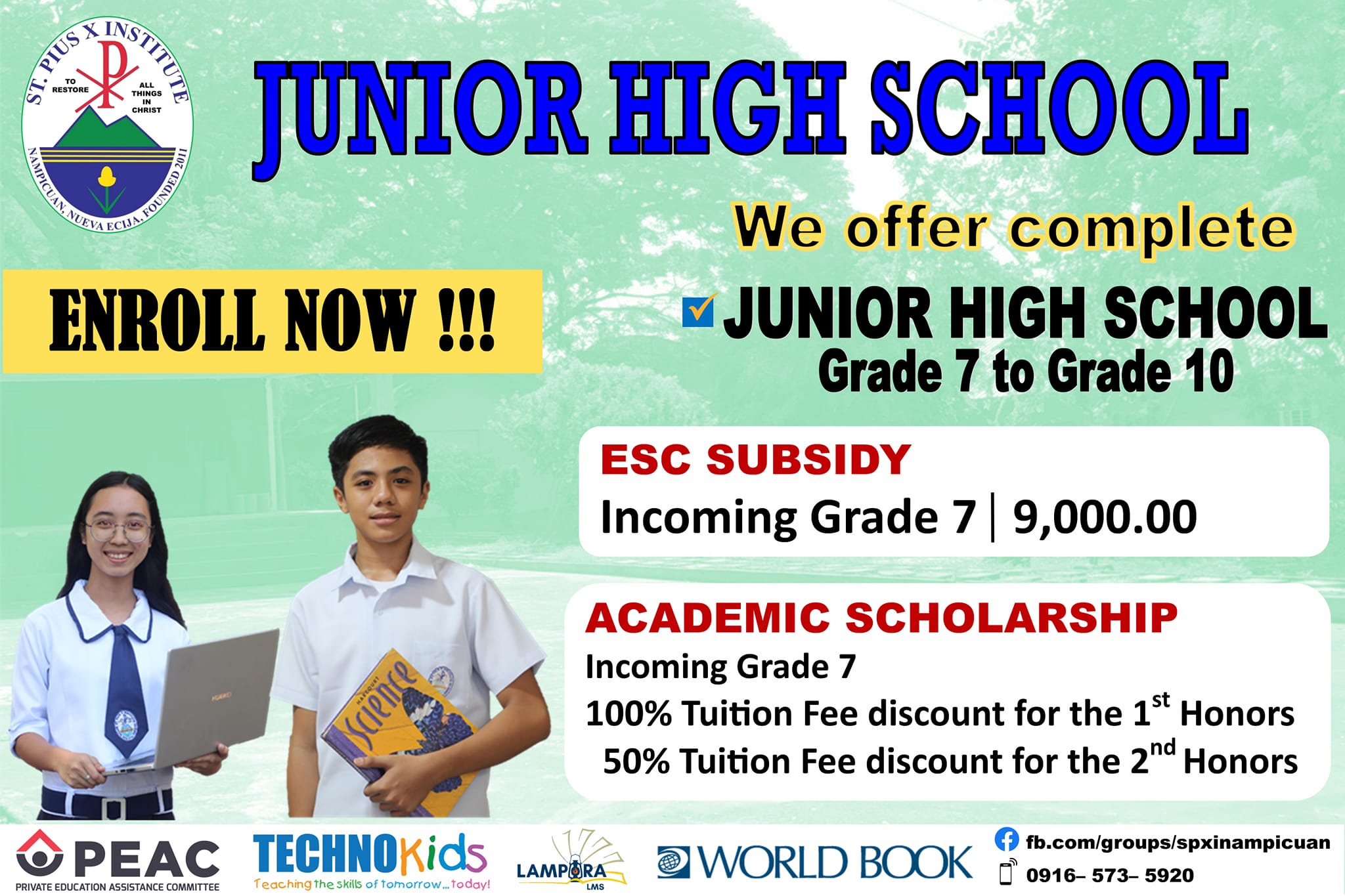 ST. PIUS X INSTITUTE OF NAMPICUAN, INC.